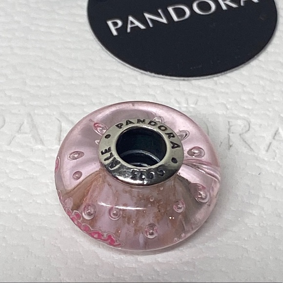 Pandora | Jewelry | Pandora Murano Bead Pink Ribbon Breast Cancer ...